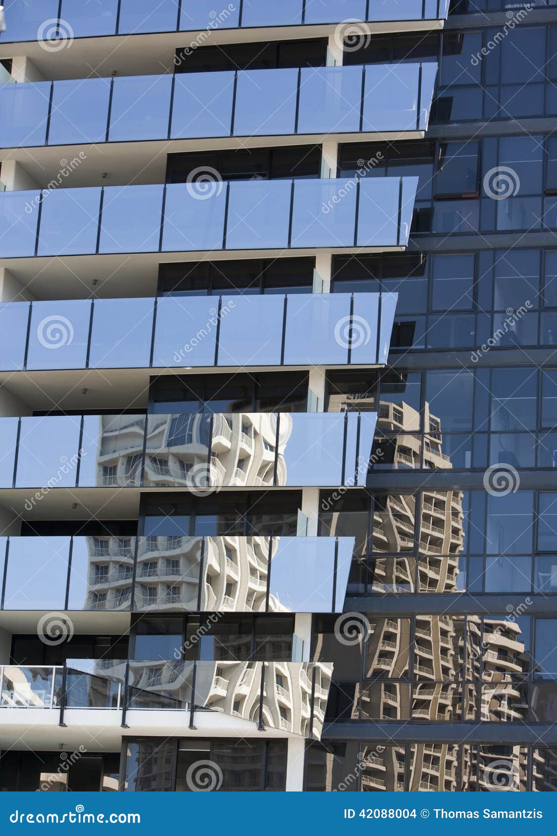 Reflections of Modern Building Stock Photo - Image of modern, building ...