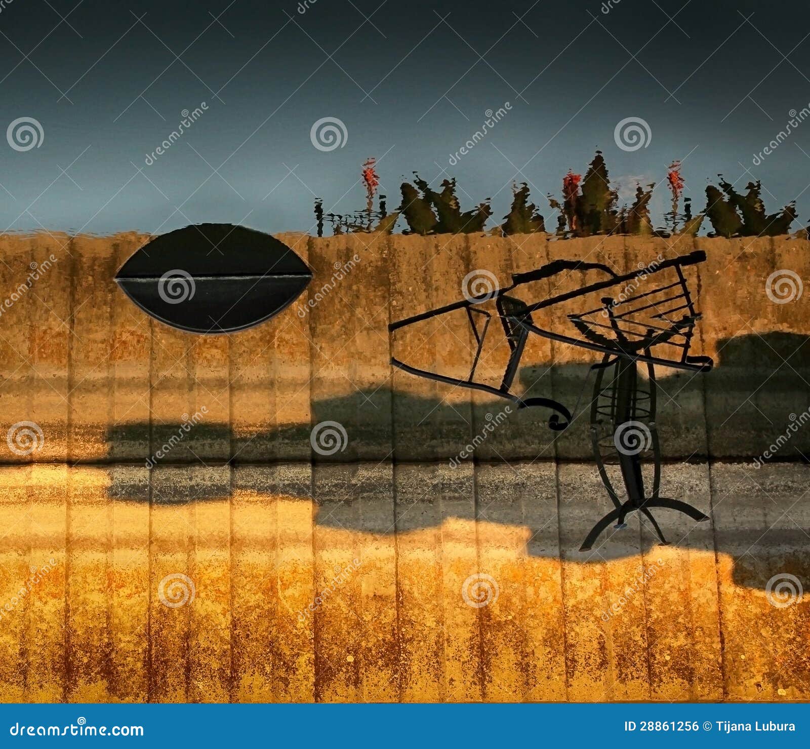 Reflections of Objects in Water Stock Photo - Image of palic, lake ...