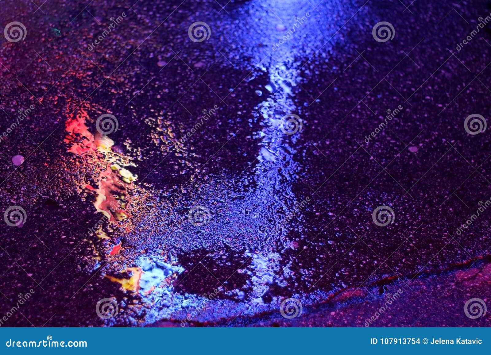 Reflections in the puddle stock photo. Image of space - 107913754