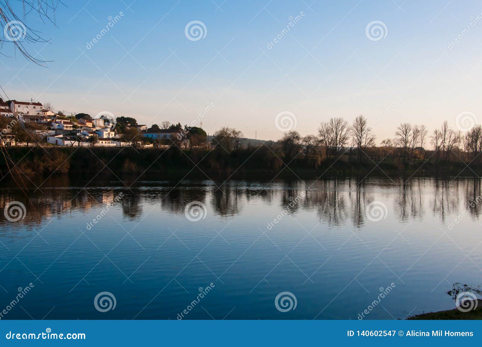 Reflections on the River Water Stock Image - Image of water, landscape ...
