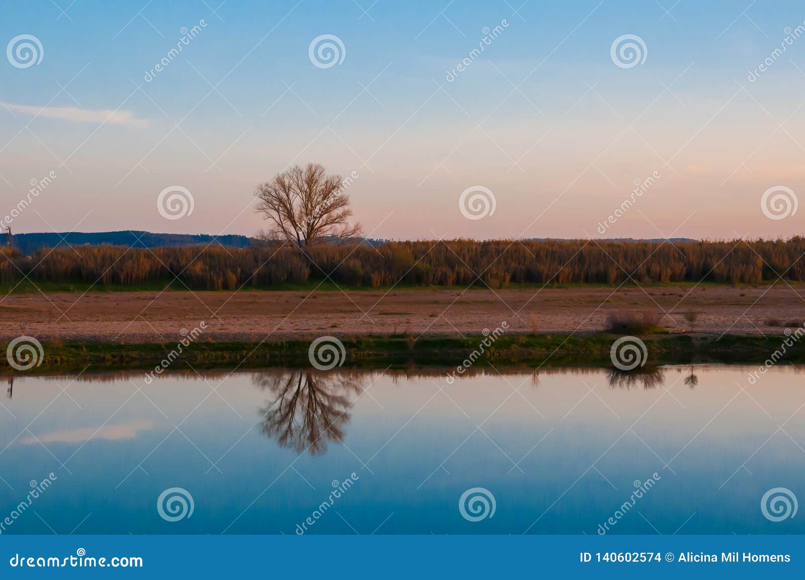 Reflections on the River Water Stock Photo - Image of landscape ...