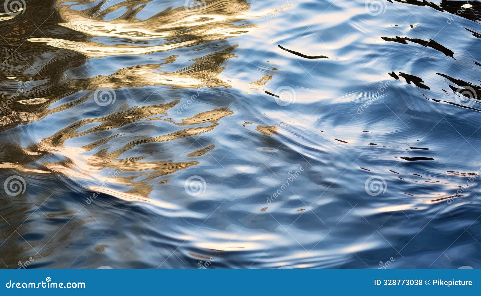 Reflections River Water Texture Stock Illustration - Illustration of fluidity, shimmer: 328773038