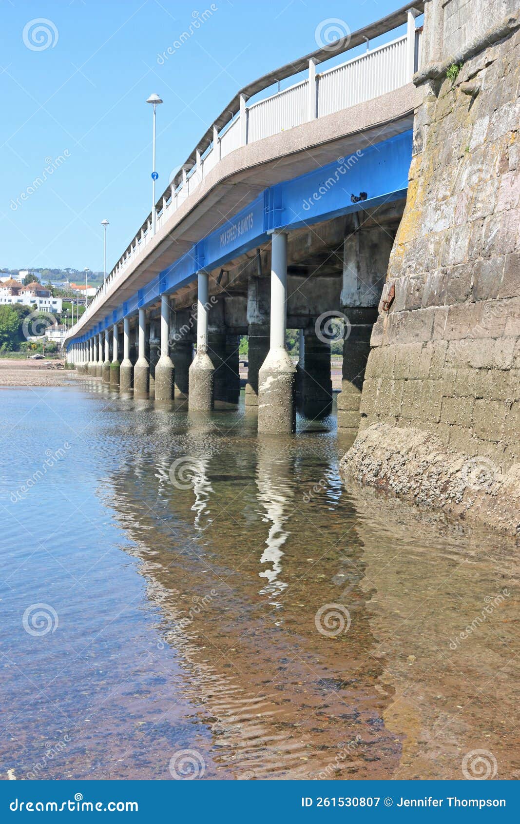 Shaldon Bridge Across the River Teign Stock Image - Image of ...