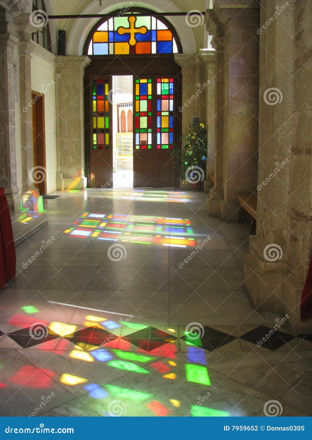 Reflections of Stained Glass Windows Stock Photo - Image of glass ...