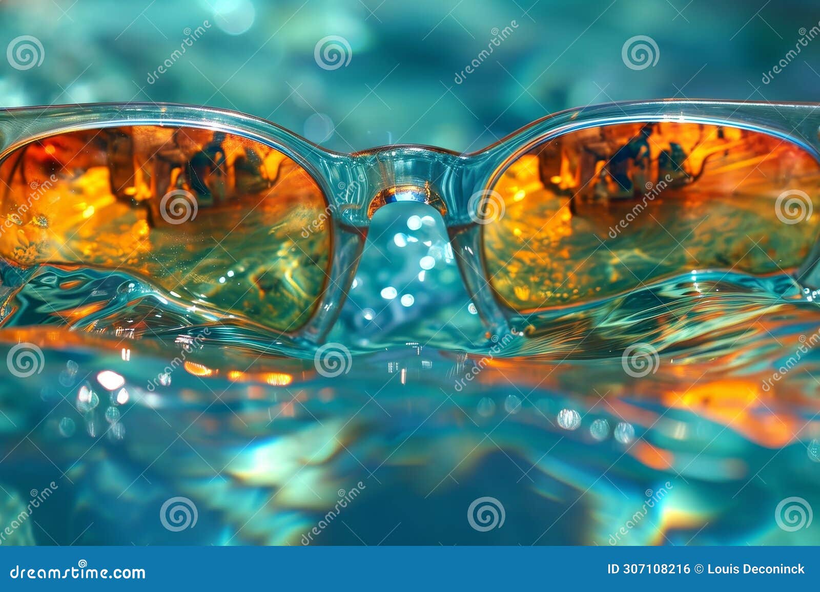 Reflections in Sunglasses stock illustration. Illustration of ...