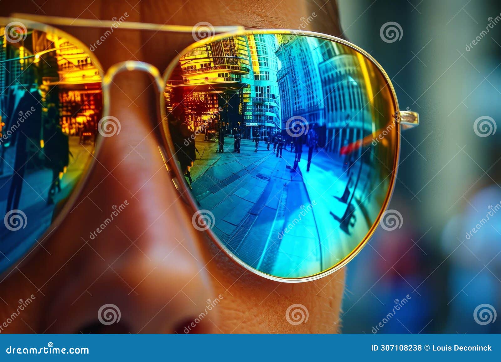 Reflections in Sunglasses stock illustration. Illustration of intricate ...