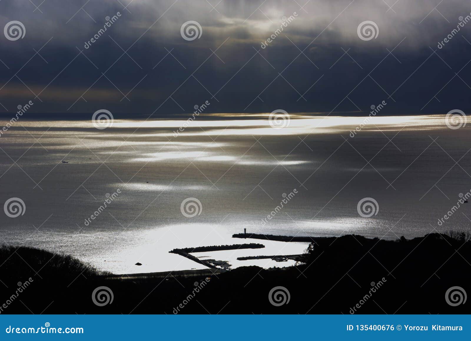 The Surface of the Sea at Dawn Stock Photo - Image of light, surface ...