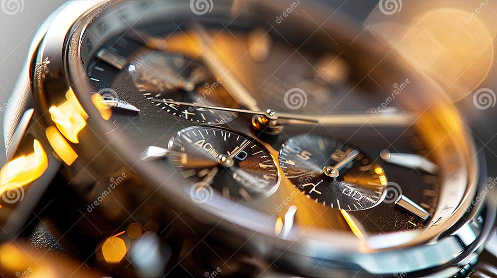 Reflections of Time stock illustration. Illustration of timepiece ...
