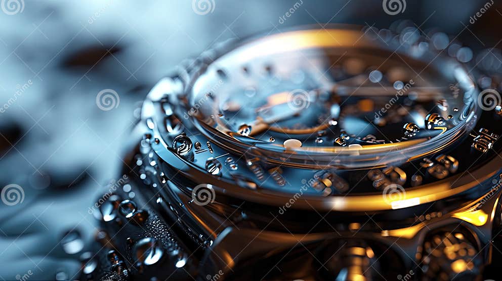 Reflections of Time stock illustration. Illustration of watch - 302255932