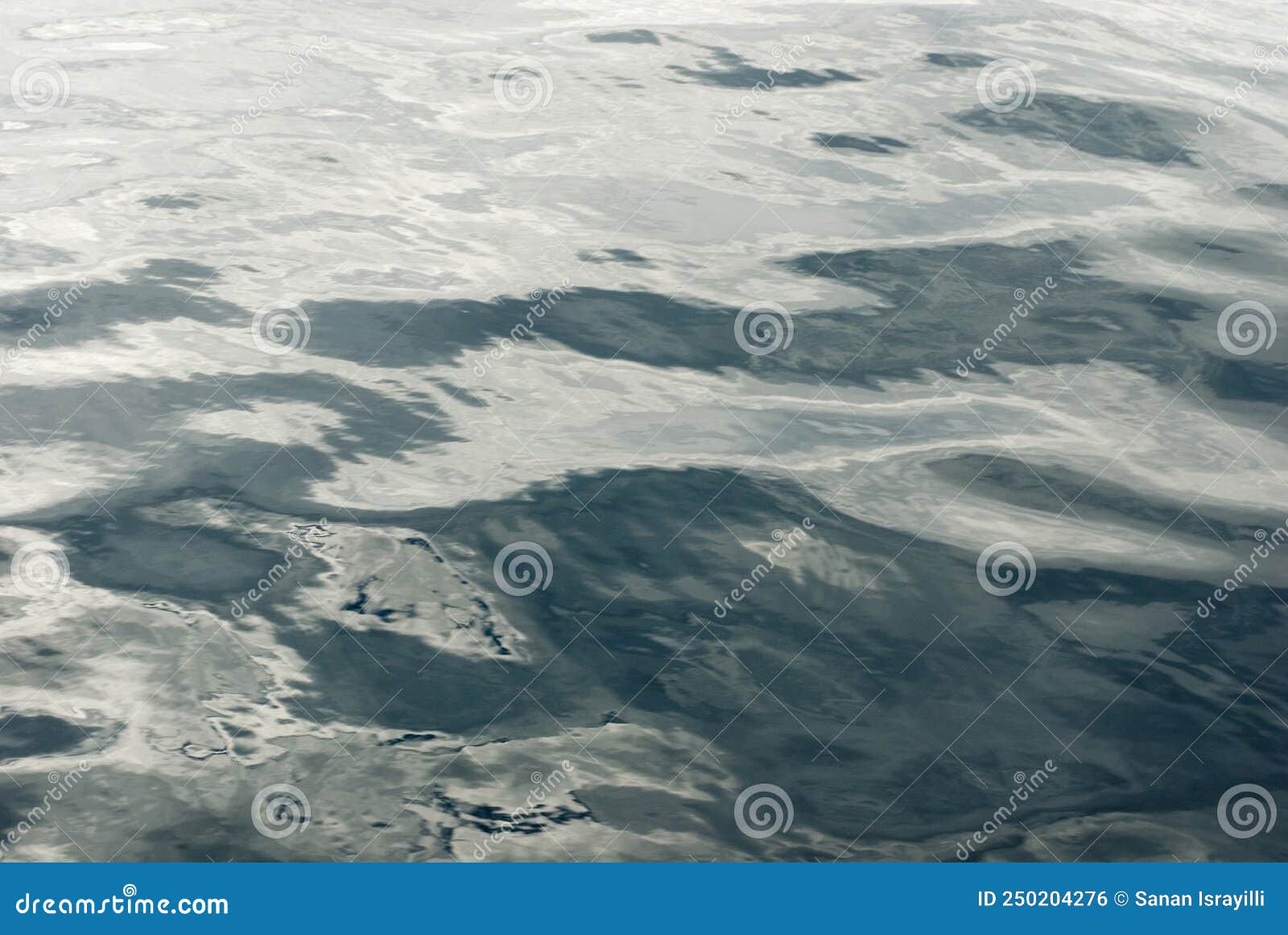 Reflections on Water with the Wavy Light Creating an Abstract Sinuous ...