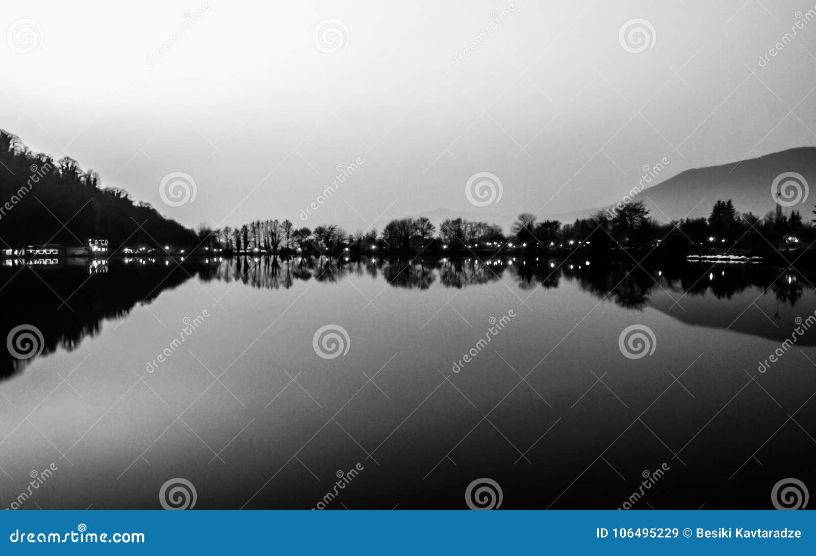 Reflections on Water Surface Stock Image - Image of light, plant: 106495229