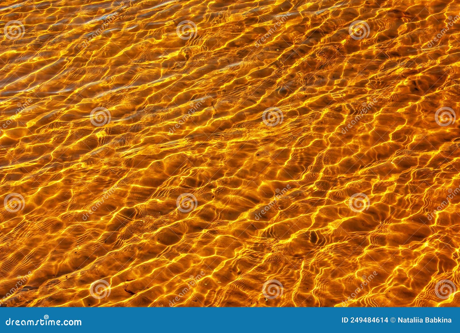 Reflections on the Water Surface in the River. Background of Corrugated ...