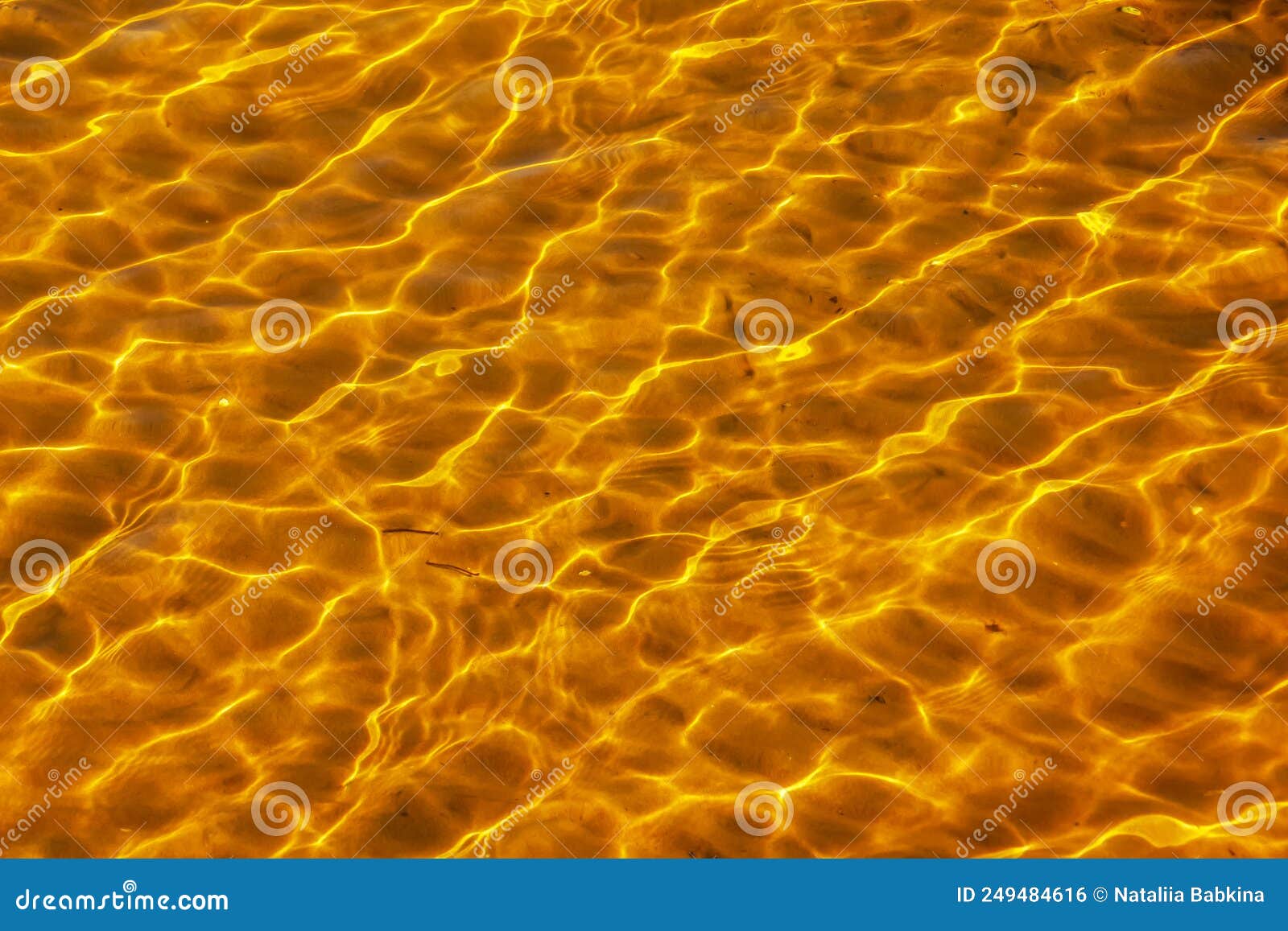 Reflections on the Water Surface in the River. Background of Corrugated ...