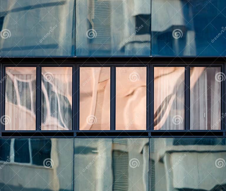 Reflections in a Window in Benidorm Stock Image - Image of glasses, growth: 350469839