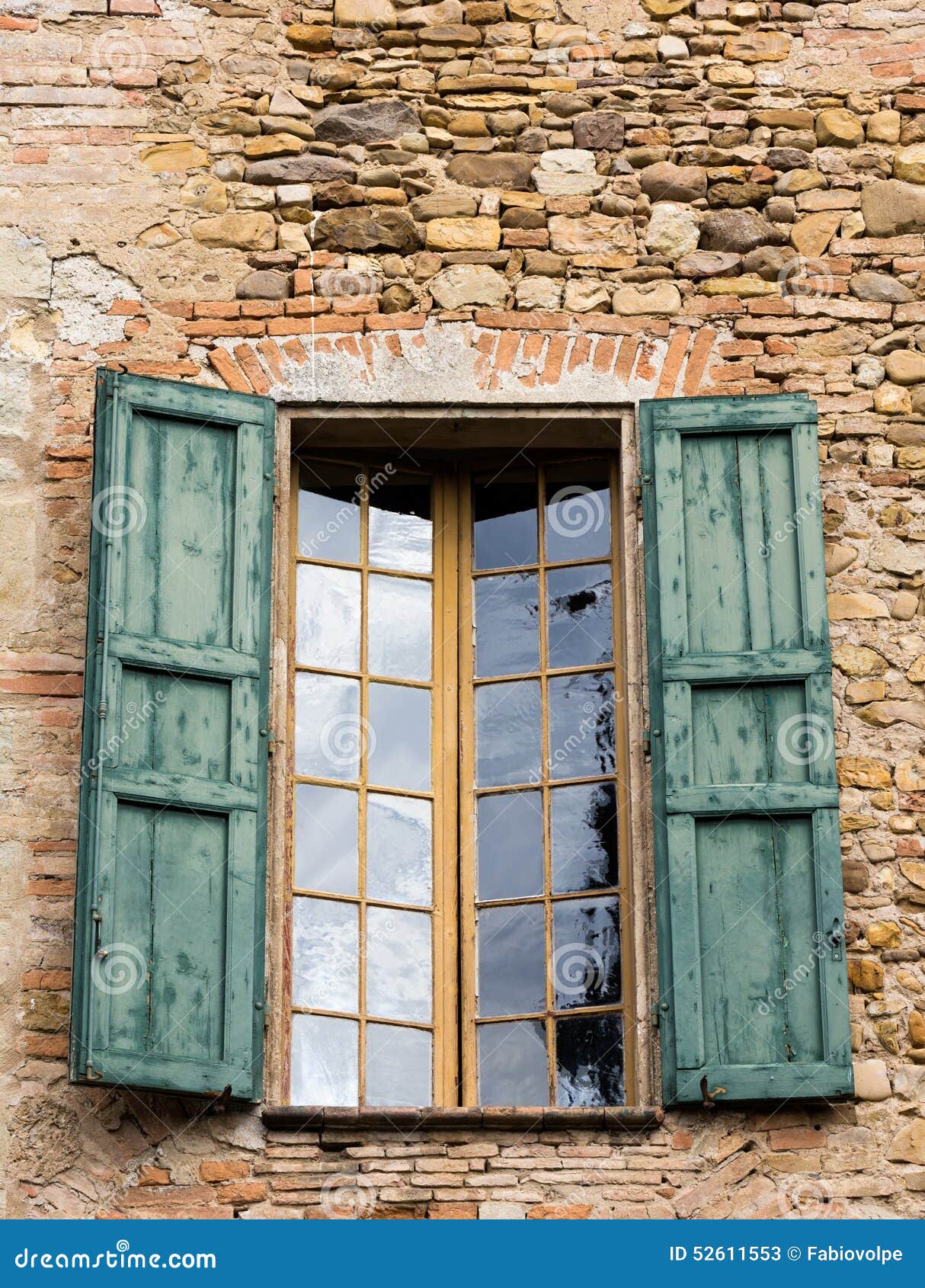 Window With Ajar Shutters Stock Image | CartoonDealer.com #25946821