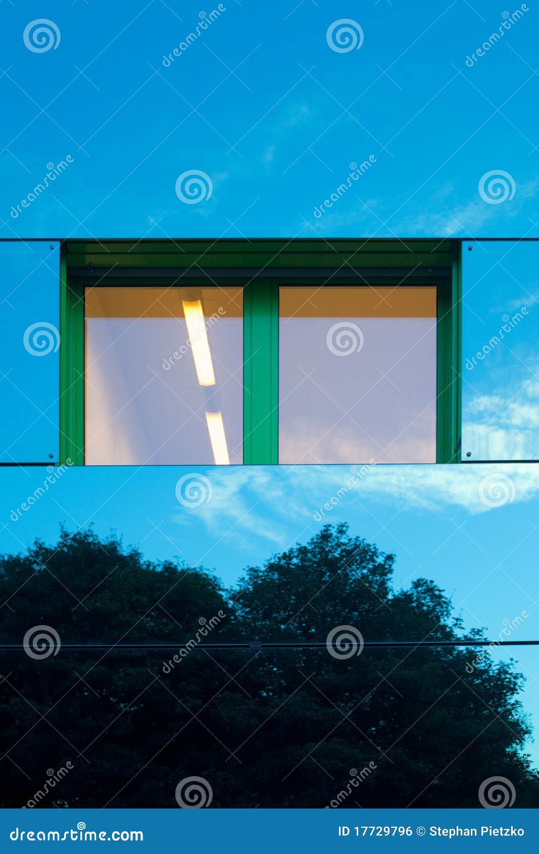 Reflective building stock photo. Image of facade, architecture - 17729796