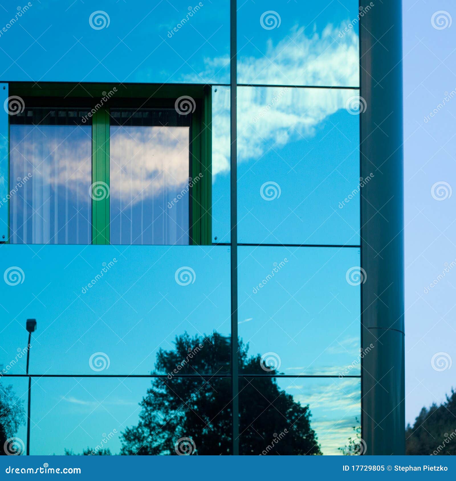 Reflective building stock image. Image of workplace, environment - 17729805