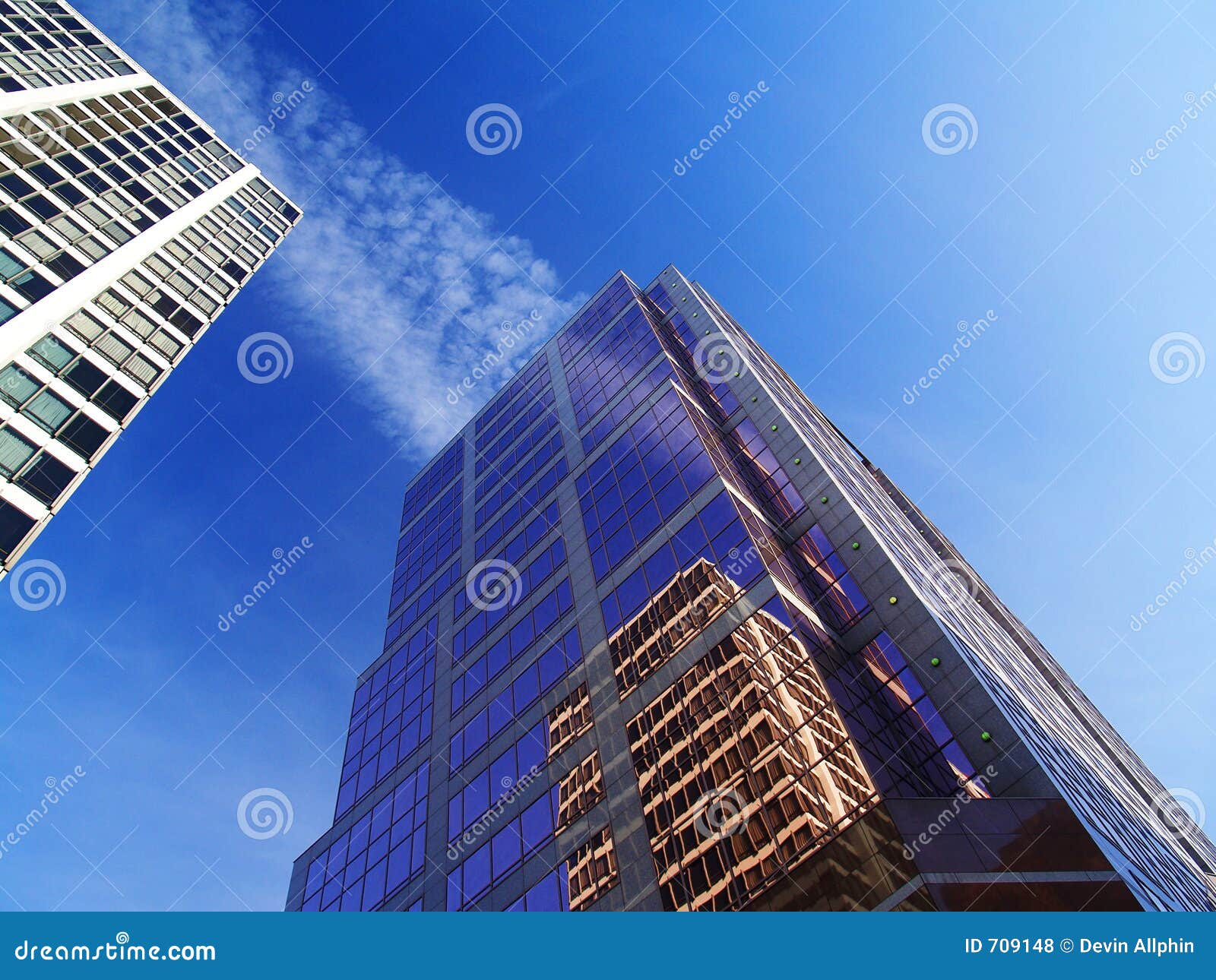 Reflective Buildings stock photo. Image of reflection, glass - 709148