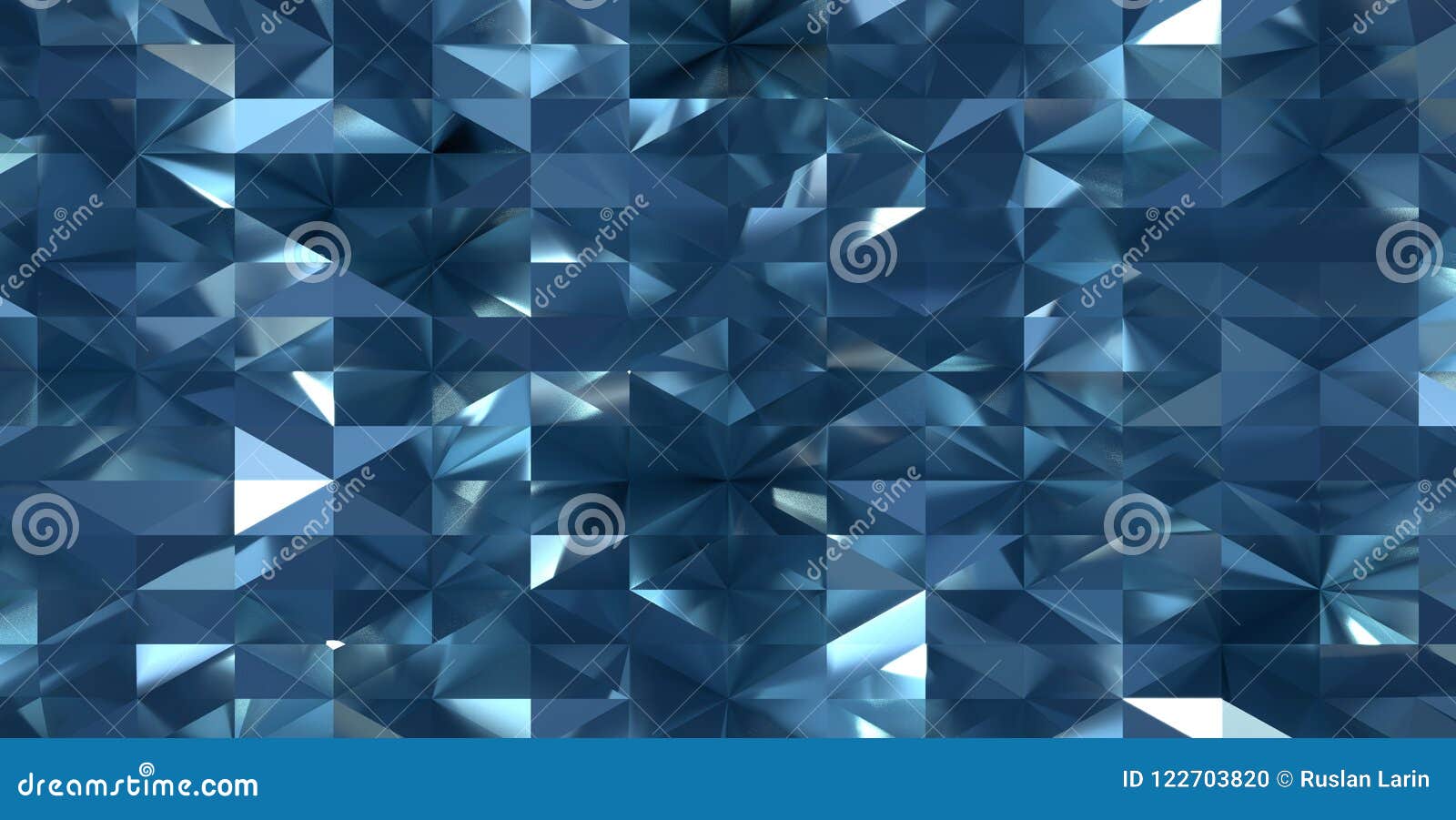 Reflective Crystal Surface Texture. 3D Render. Stock Illustration ...