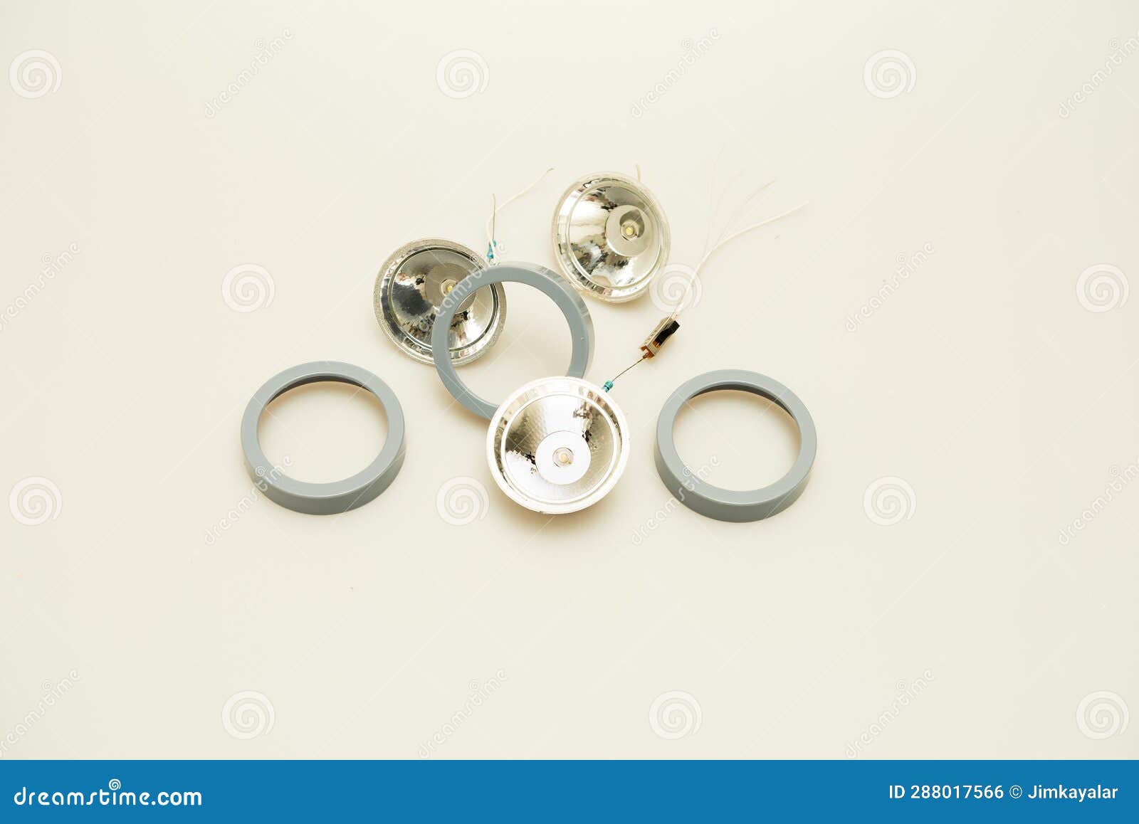 Reflective Flashlight Components Stock Photo - Image of simple, cheap ...