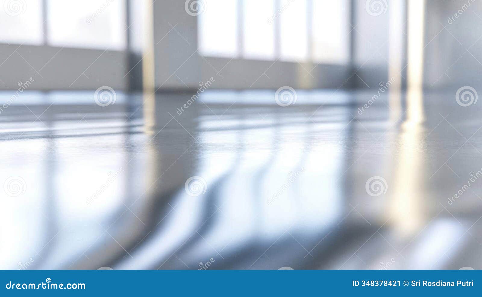 Reflective Floor Reflects Light, Modern Building Interior Design ...