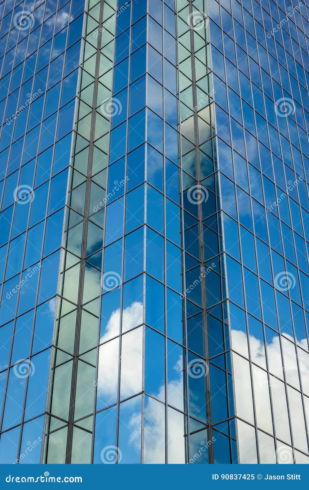 Reflective Glass Building stock image. Image of urban - 90837425