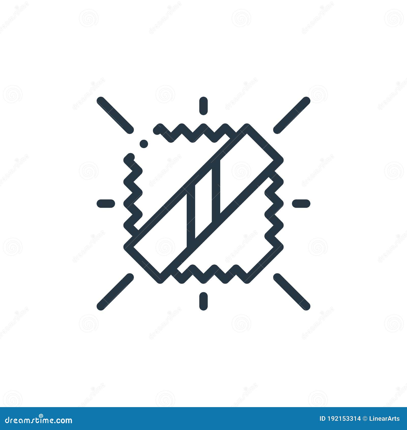 Reflective Icon Vector from Fabric Features Concept. Thin Line ...