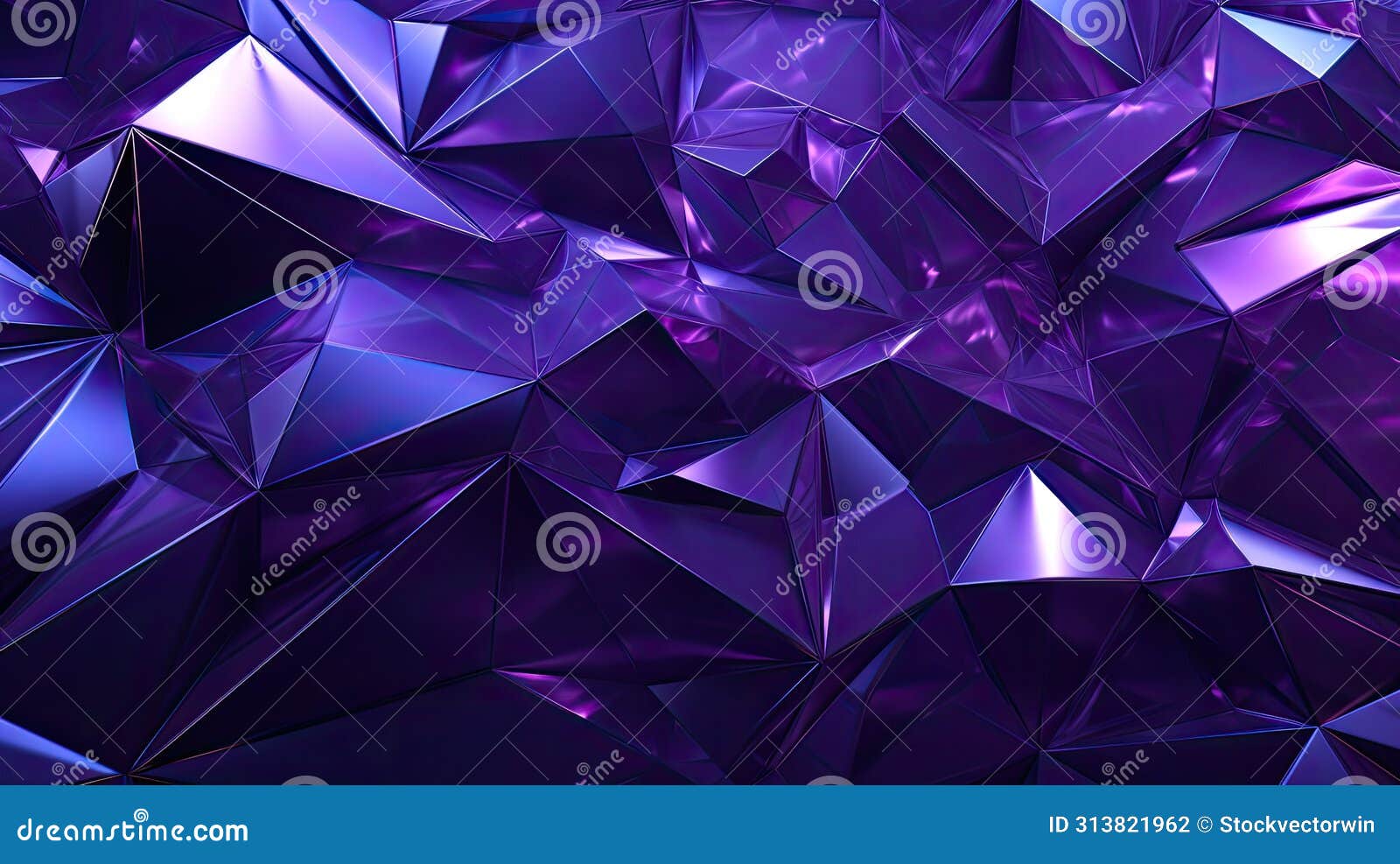 Reflective Purple Geometric Background Stock Illustration ...