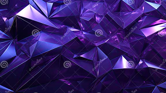Reflective Purple Geometric Background Stock Illustration ...