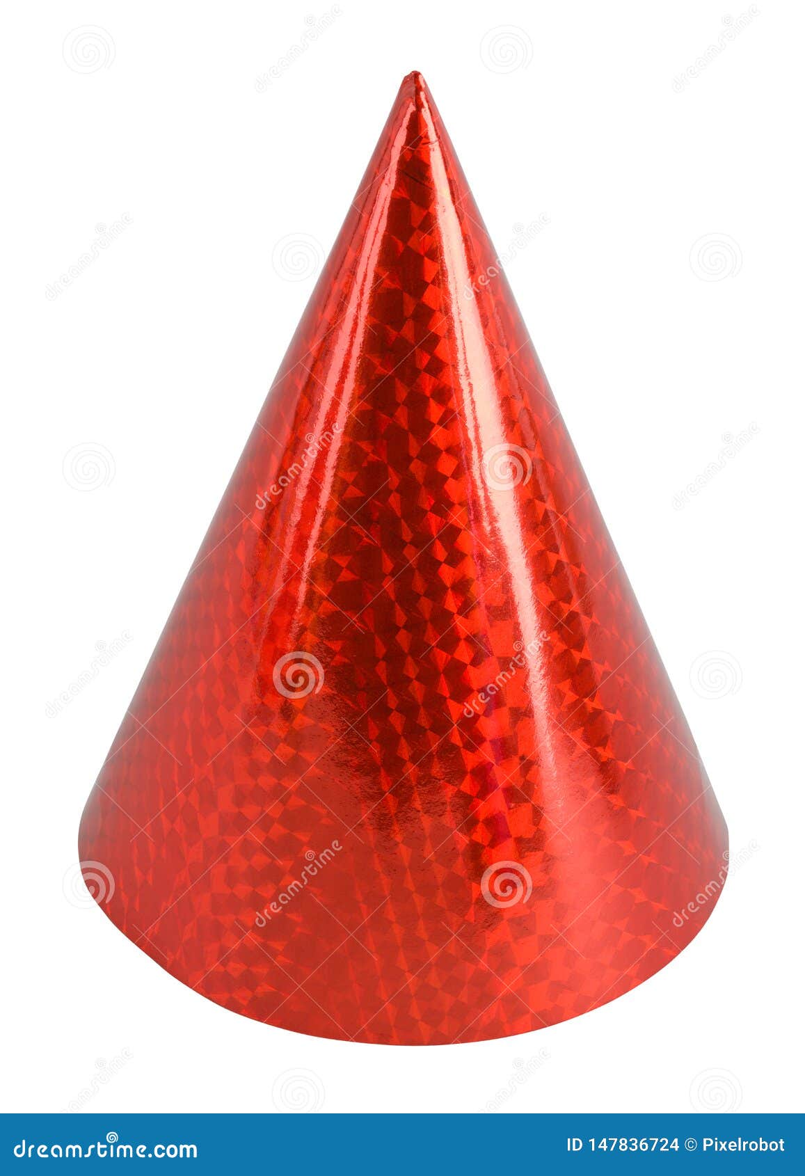 Reflective Red Party Hat stock photo. Image of white - 147836724