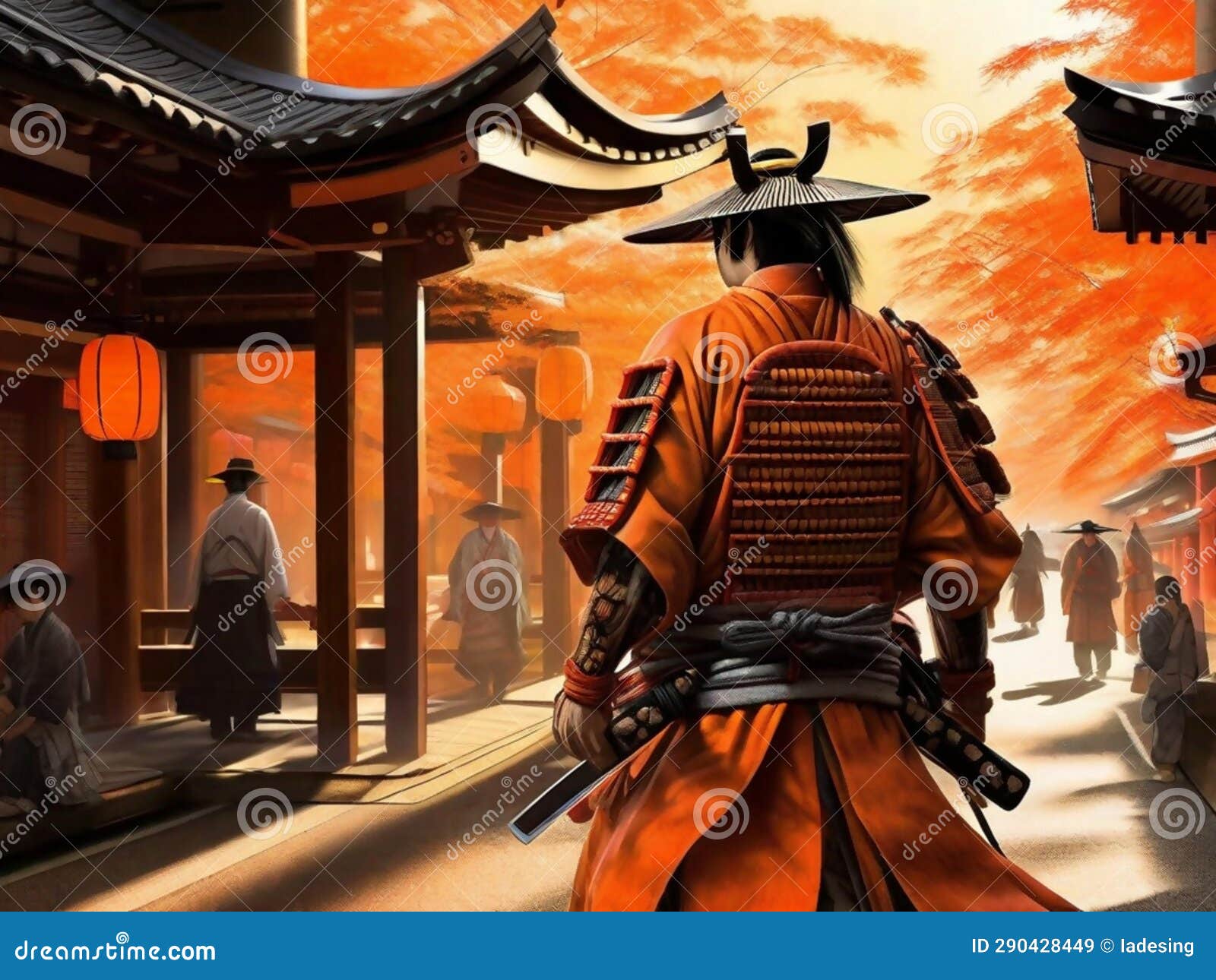 The Reflective Samurai: Wisdom within the Silent Armor Stock ...