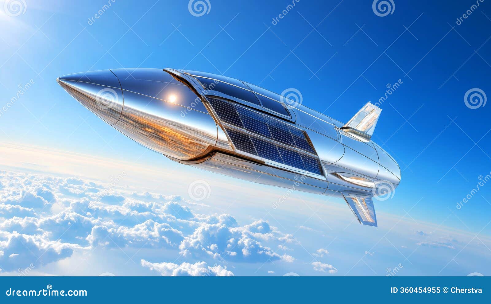 Solar Sail Concept Art In A Futuristic Setting Stock Photography ...