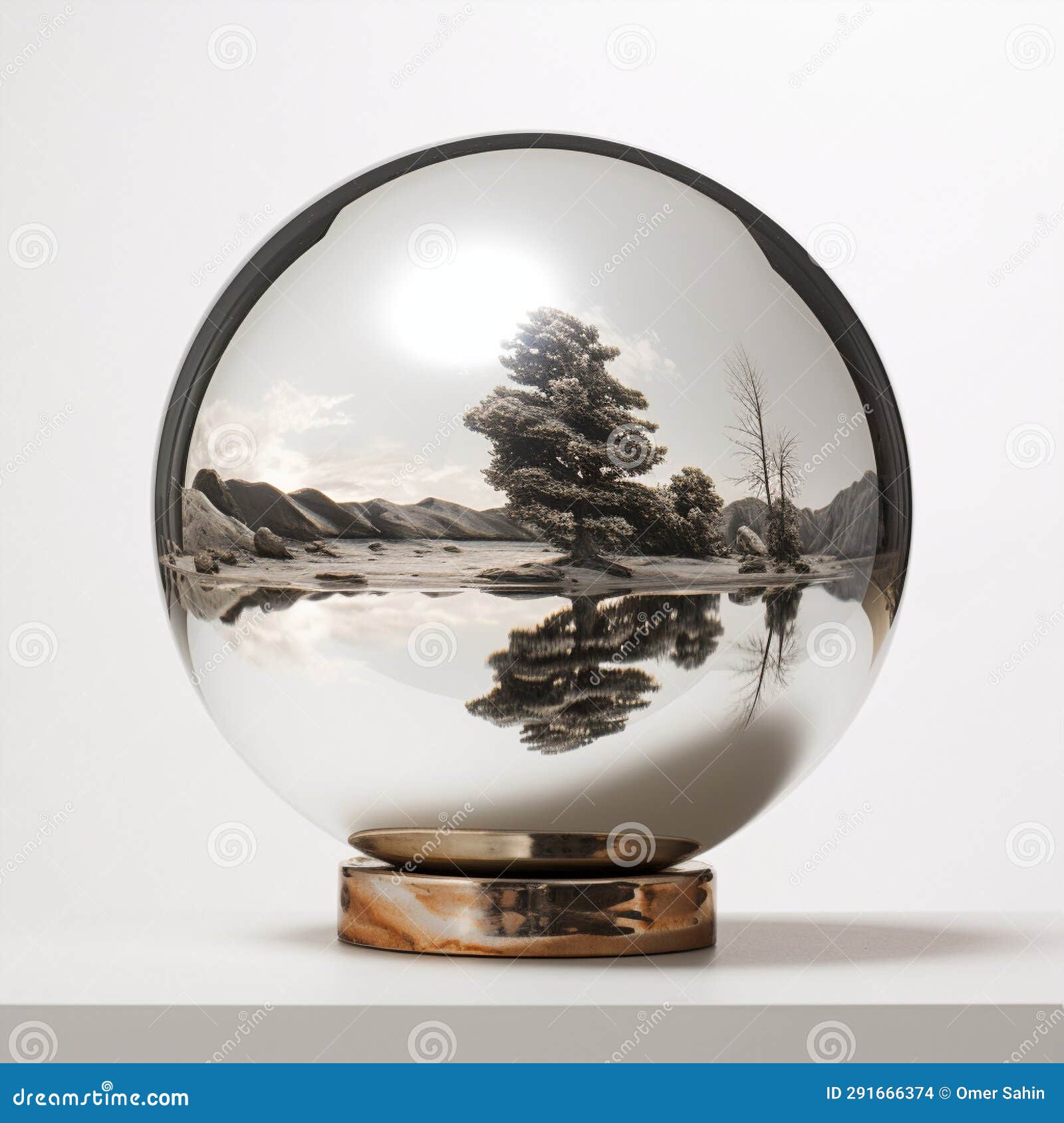 Reflective Solitude stock photo. Image of object, experience - 291666374