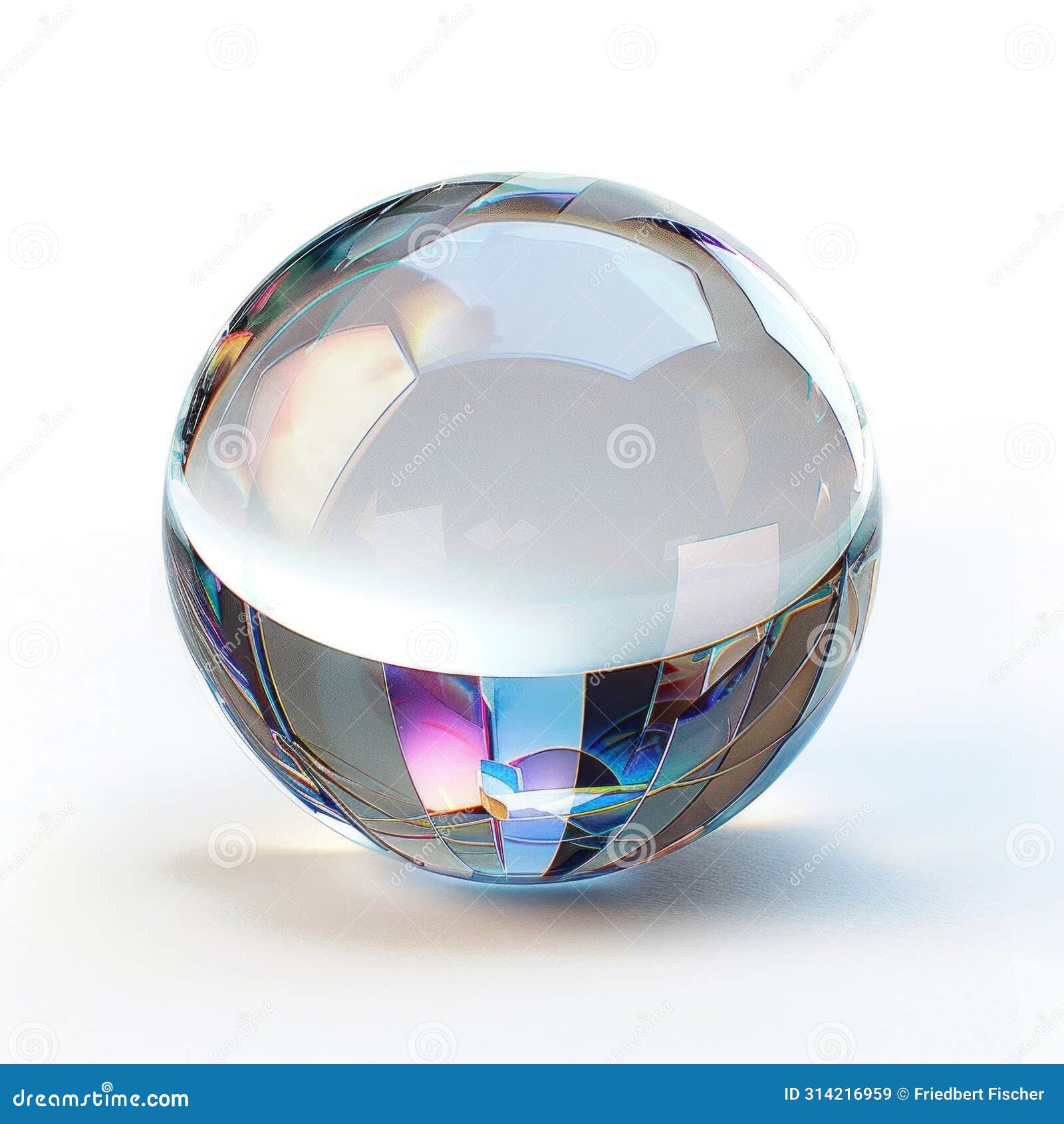 Reflective Sphere with Distorted Scenery Stock Image - Image of unique ...