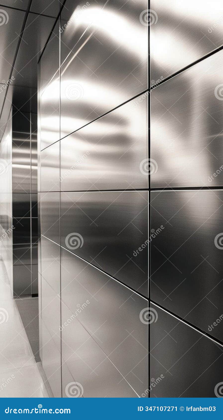 Reflective Stainless Steel Wall Panels, Minimalist Modern Architecture ...