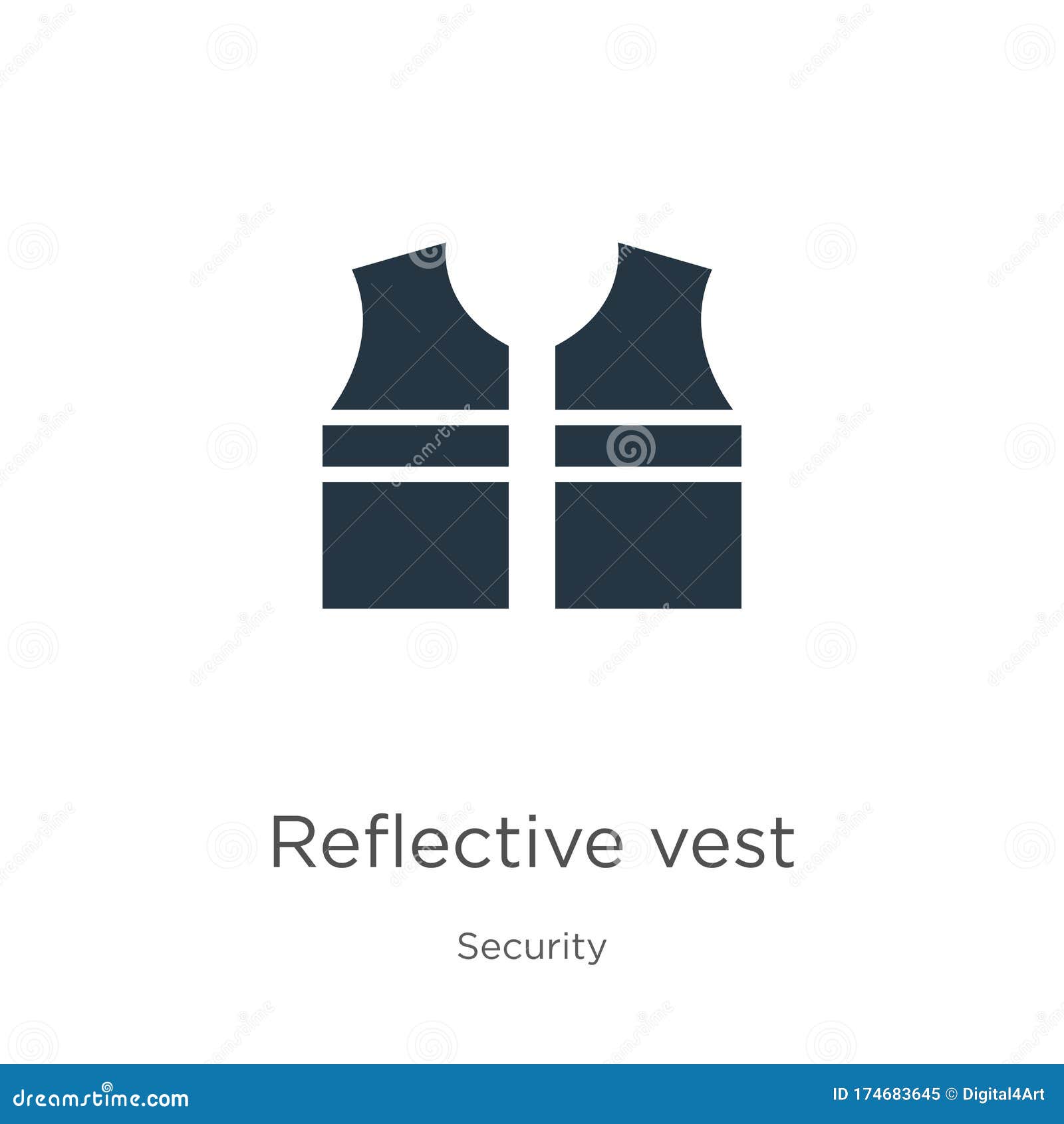 Reflective Vest Icon Vector. Trendy Flat Reflective Vest Icon from ...