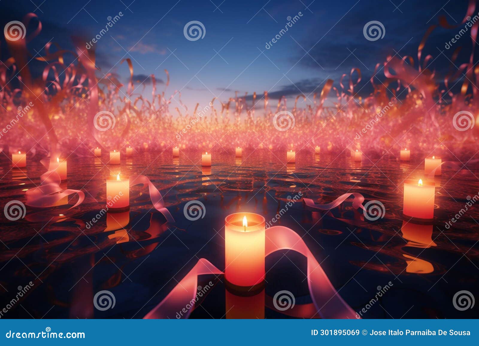 Reflective Visuals of Candlelight Vigils with Stock Illustration ... Reflective Visuals of Candlelight Vigils with Stock Illustration ...