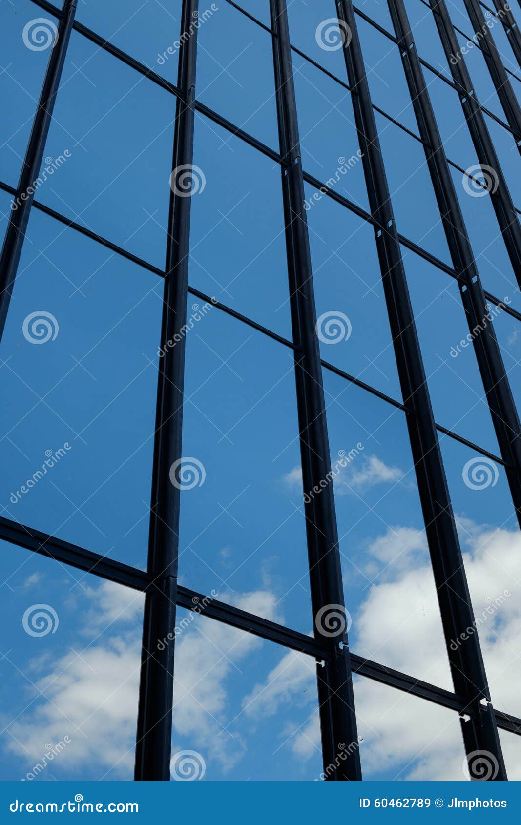 Reflective Windows and Blue Sky Stock Image - Image of glas ...