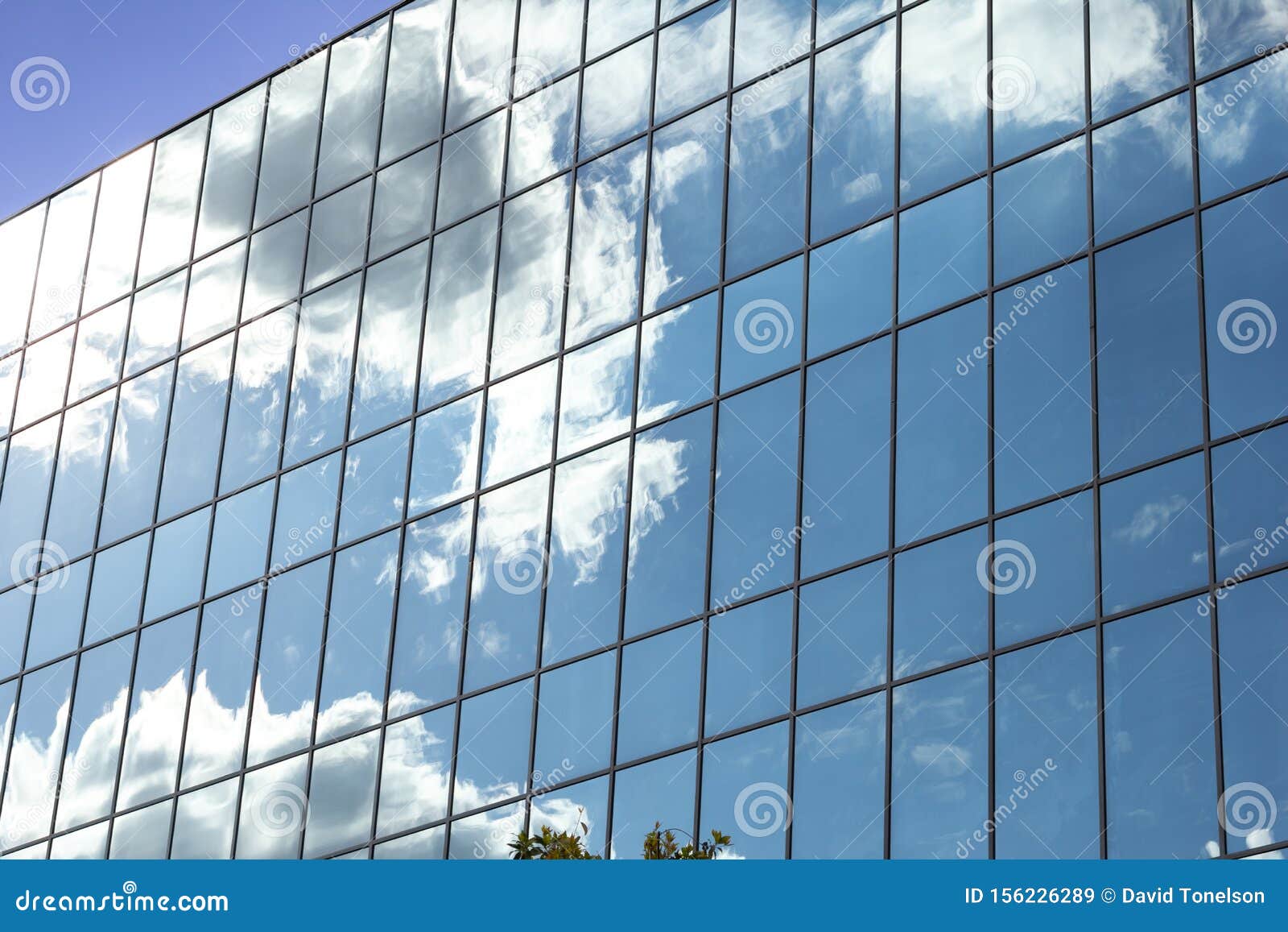 Reflective Windows on a Building Stock Image - Image of corporation ...