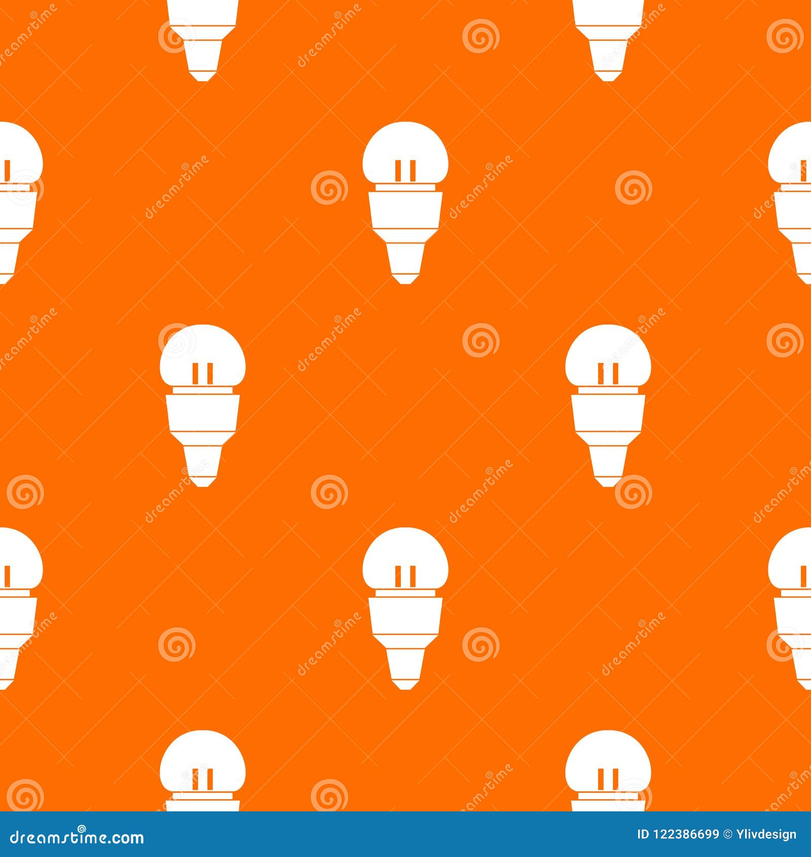 Reflector Bulb Pattern Seamless Stock Vector - Illustration of glass ...