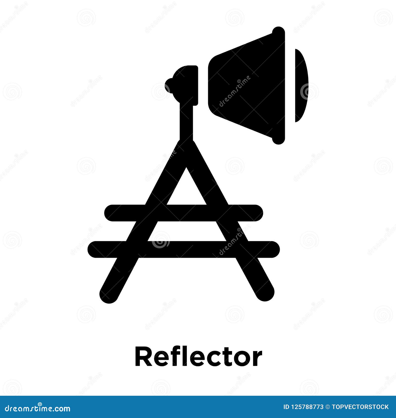 Reflector Icon Vector Isolated on White Background, Logo Concept Stock ...