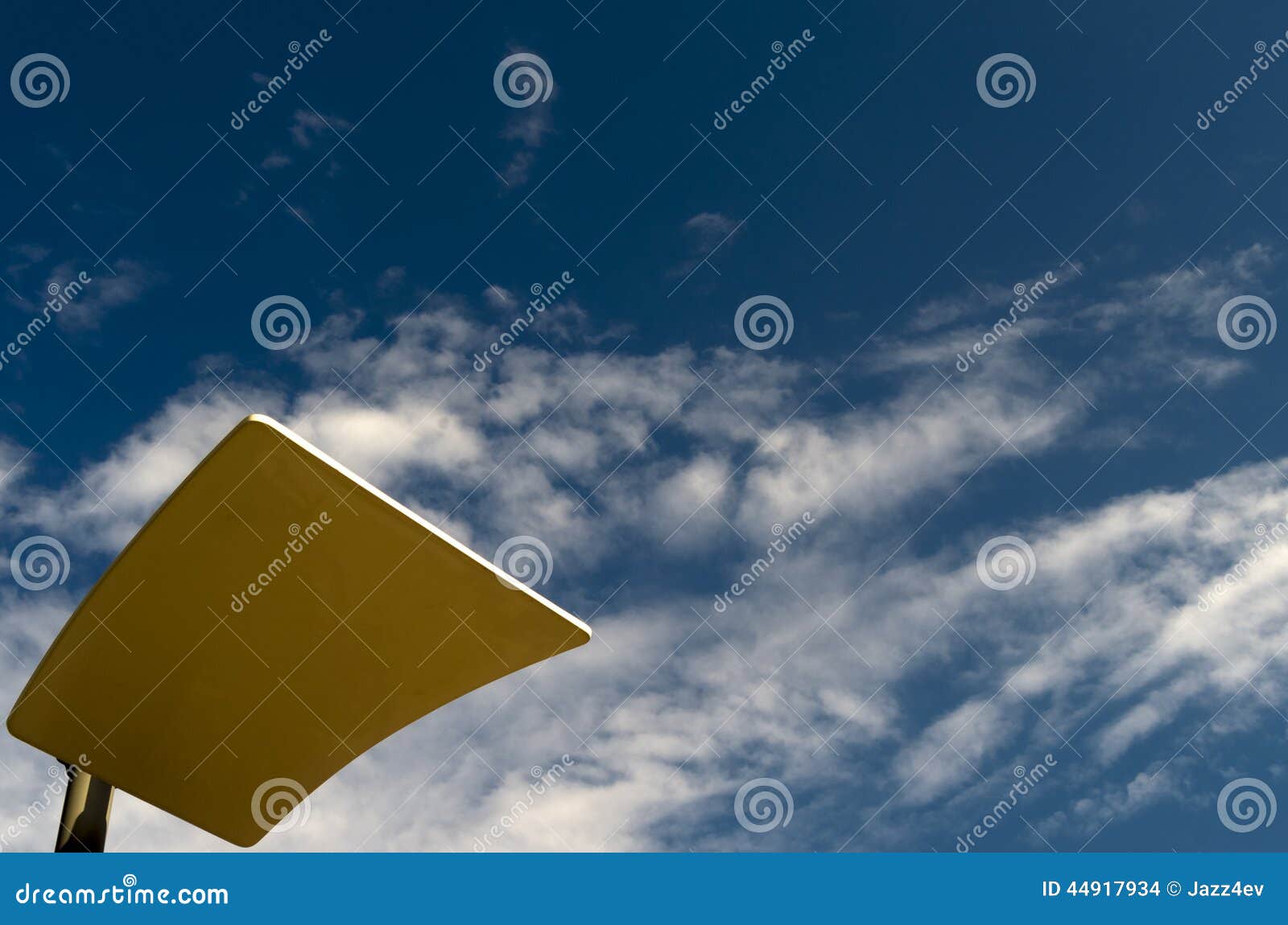 Reflector Panel Mounted on a Lamp Post To Optimize the Directionality ...