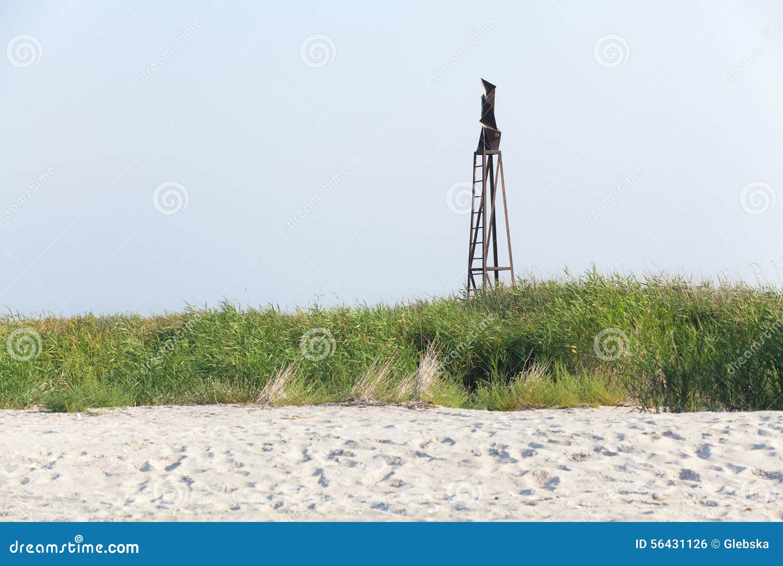 Reflector Radar Signal on the Beach Stock Photo - Image of coast, radar ...