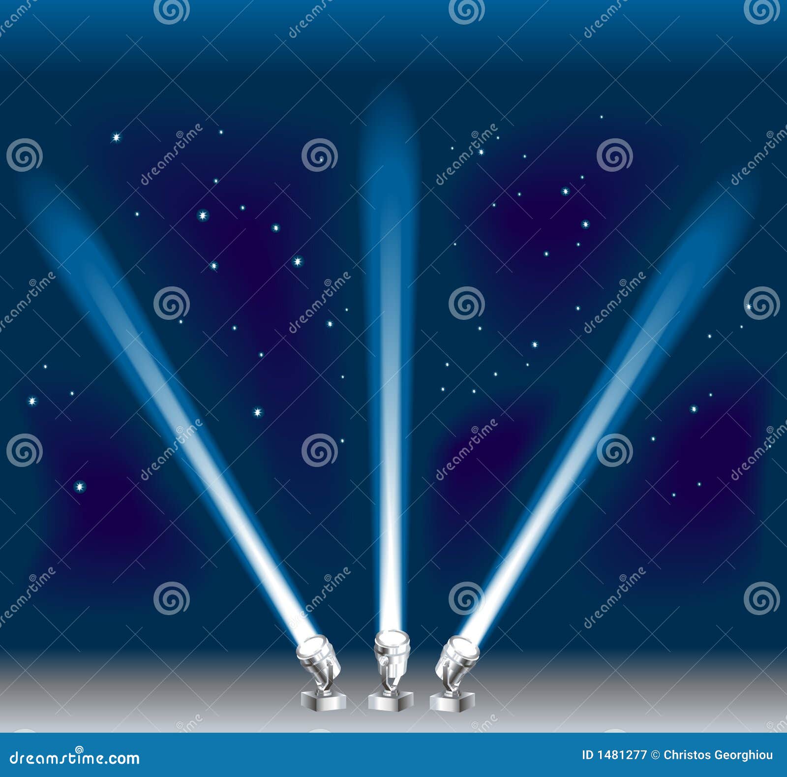 Reflectores ilustración del vector. Ilustración de reflector - 1481277