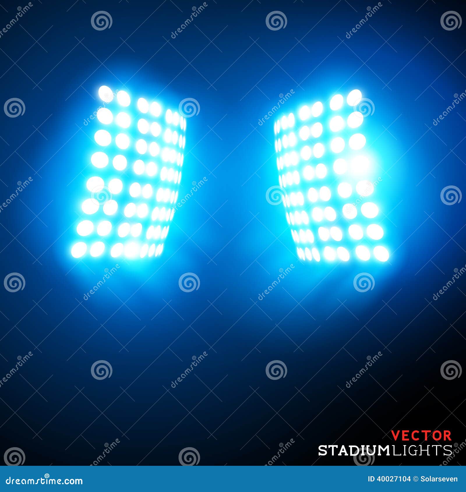 Reflectores Del Estadio Del Vector Ilustración del Vector - Ilustración ...