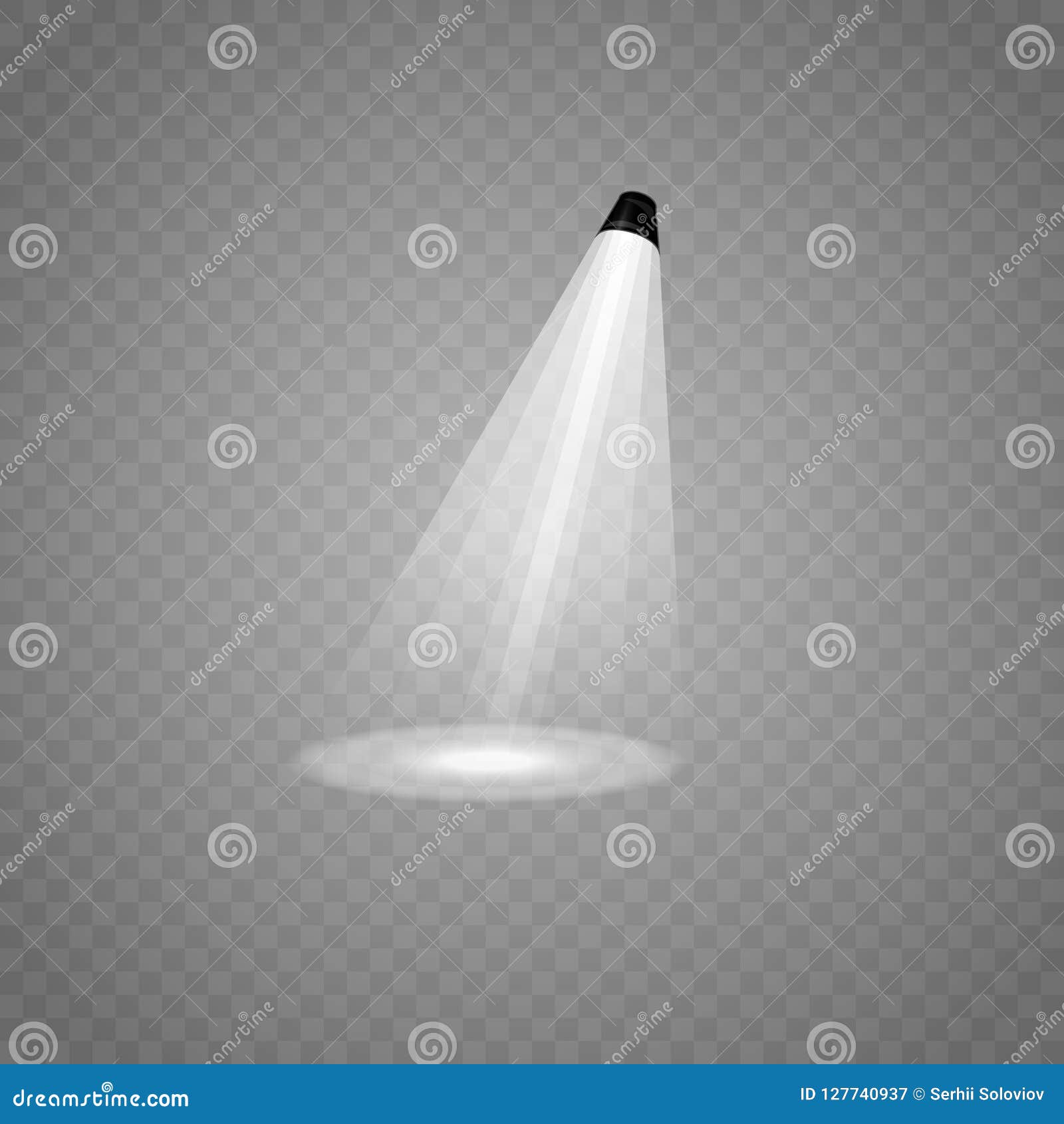 Reflectores Del Vector Resplandor Transparente Y Ilustración del Vector ...