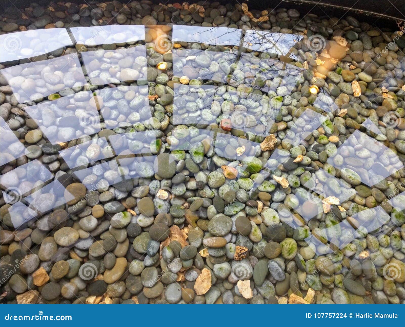 Reflektera arkivfoto. Bild av reflektera, vatten, lampa - 107757224