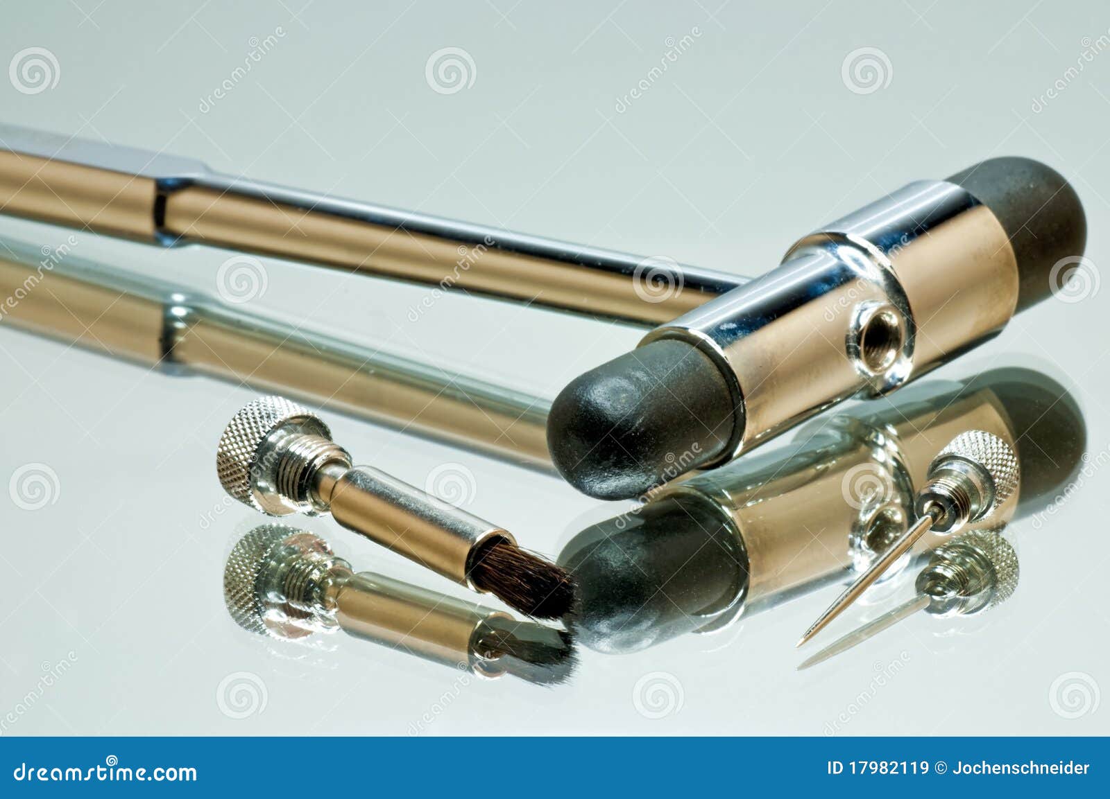 Reflex hammer stock image. Image of neurology, clinic - 17982119