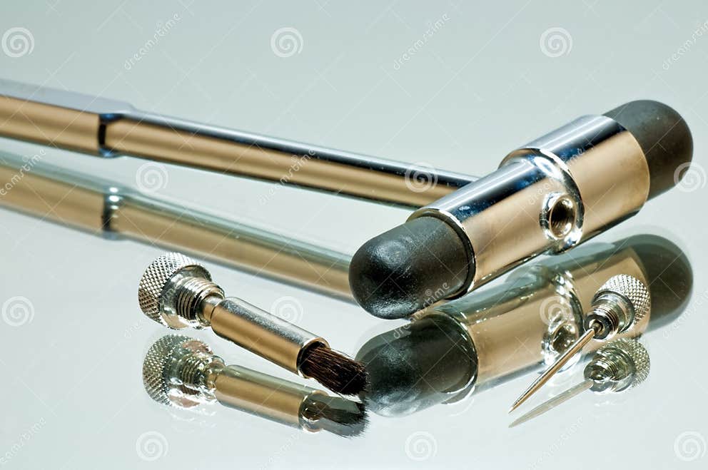 Reflex hammer stock image. Image of neurology, clinic - 17982119