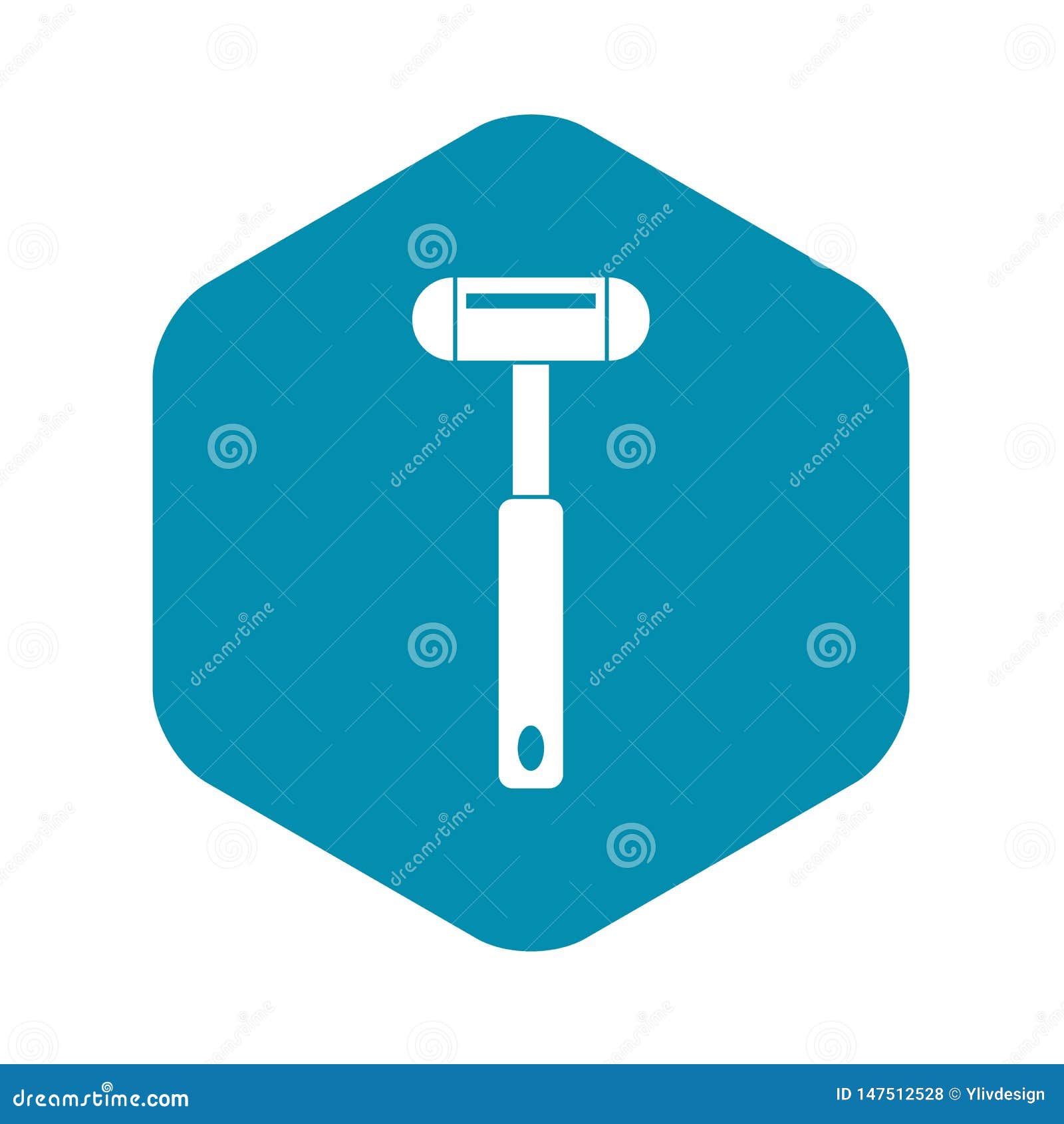 Reflex Hammer Icon, Simple Style Stock Vector - Illustration of ...